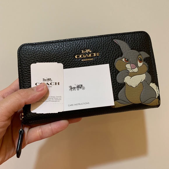 Coach | Bags | Disney X Coach Medium Zip Around Wallet W Thumper | Poshmark